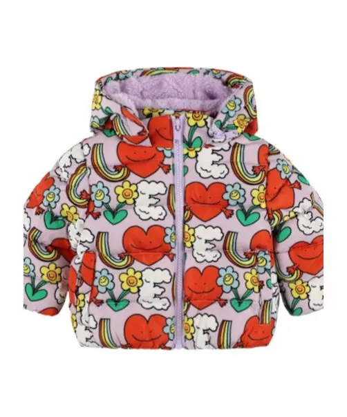 Stella McCartney Printed Puffer Jacket With Hood