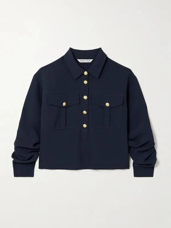 Veronica Beard Cargo Pocket Blouse