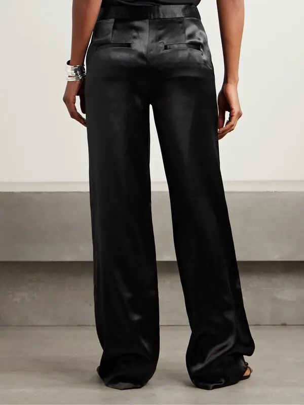 Ulla Johnson Ollie Satin Straight-leg Pants
