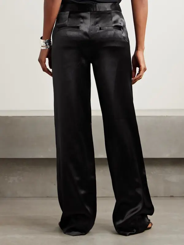 Ulla Johnson Ollie Satin Straight-leg Pants