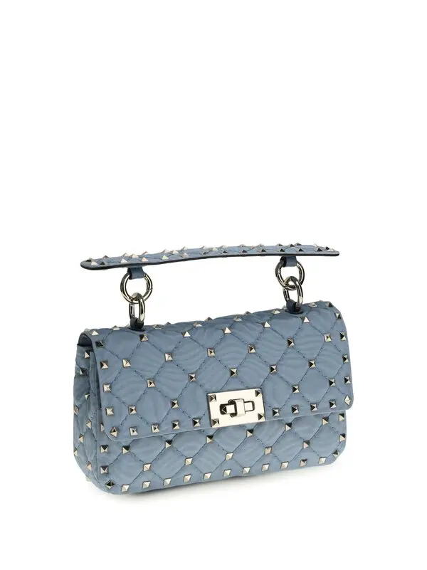 Valentino Garavani Rockstud Spike Shoulder Bag - Blue