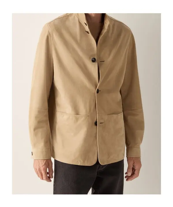 Zegna Stand Collar Button-up Jacket