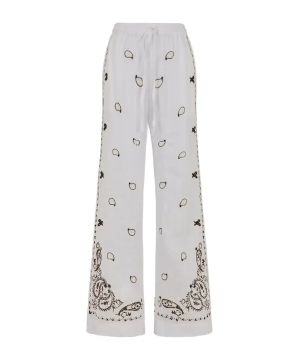P.a.r.o.s.h Embroidered Trousers - White