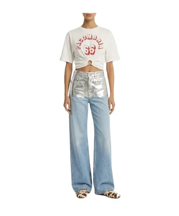 Rabanne Pacomania Printed Jersey T-shirt