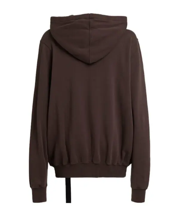 Rick Owens Oversized Hooded Cotton Sweatshirt