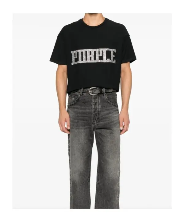 PURPLE BRAND Embellished T-shirt