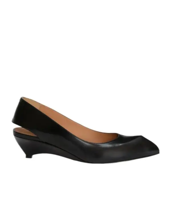 JIL SANDER Slingback Kitten Heeled Pumps - Black