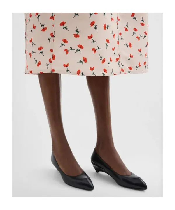 JIL SANDER Slingback Kitten Heeled Pumps - Black