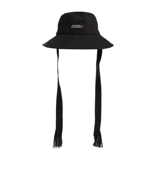 Isabel Marant Étoile Embroidered Logo Bucket Hat - Black