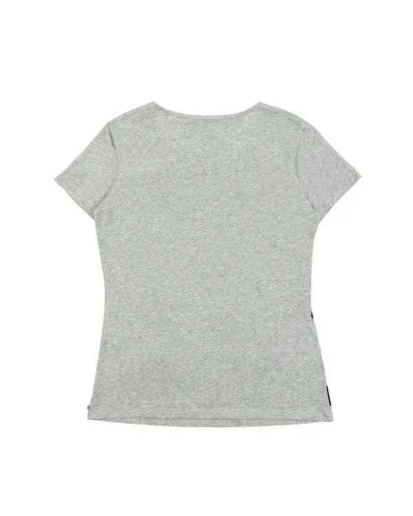 Sportmax Round Neck Short Sleeve T-shirt With Embellished Print - Gray