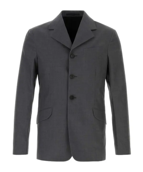 JIL SANDER 104 Tm Single-breasted Blazer - Graphite Color