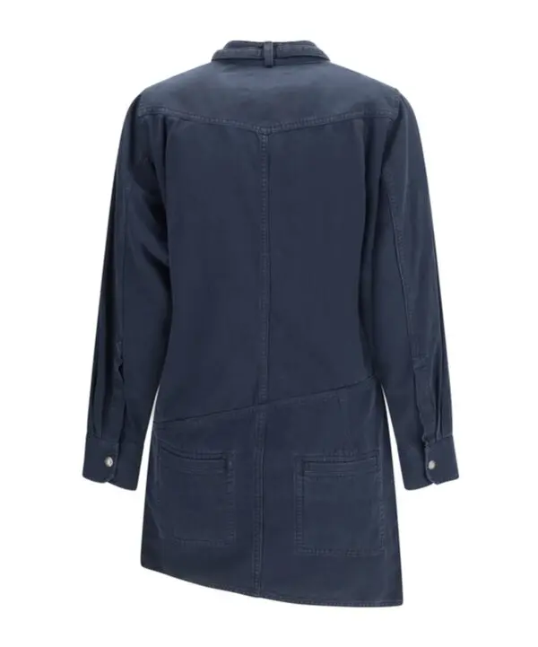 Isabel Marant Étoile Nouria Asymmetric Shirt Dress - Black