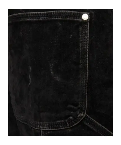 Stella McCartney Velvet Denim Workwear Straight Leg Pants