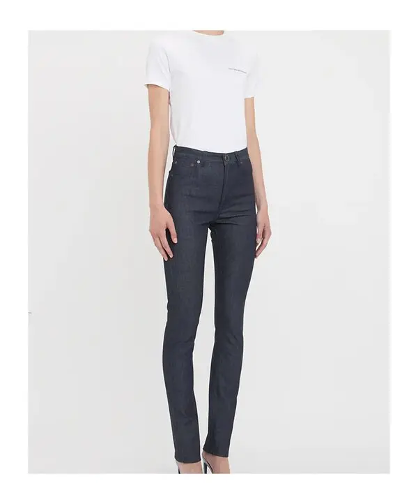 Victoria Beckham Straight Leg Jeans With Belt Loops