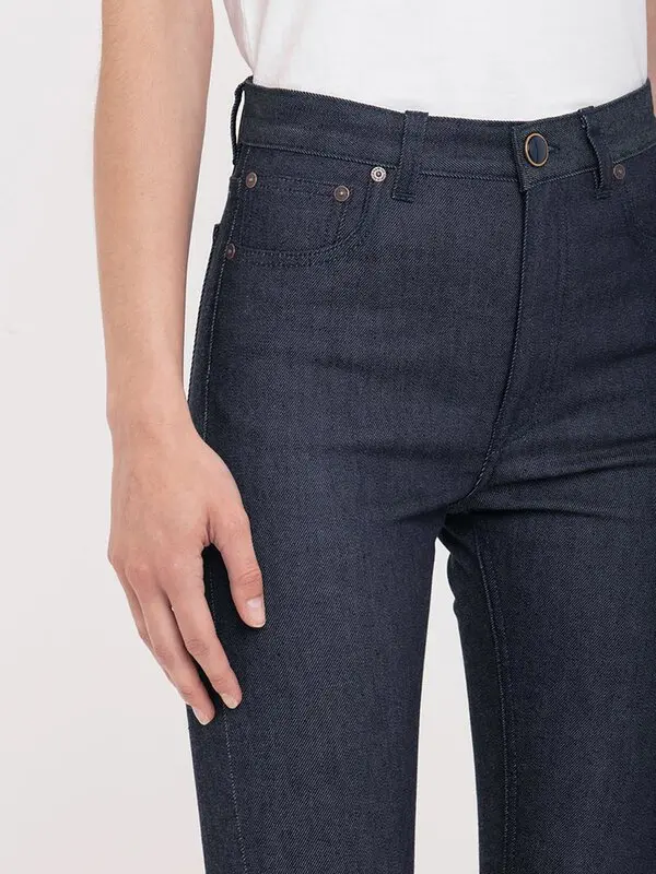 Victoria Beckham Straight Leg Jeans With Belt Loops
