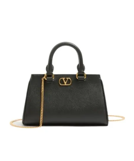 Valentino Garavani Vlogo Signature Mini Tote Bag - Black