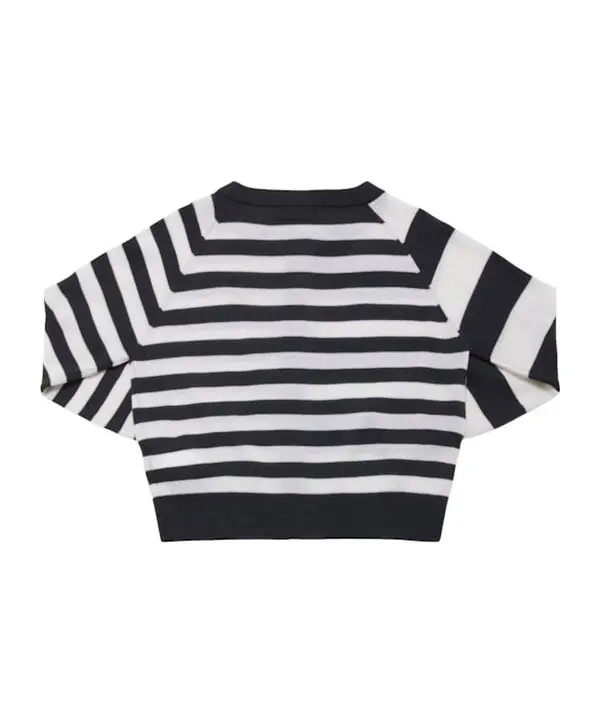 MAXCO. Max&co. Striped Wool Knit Cardigan
