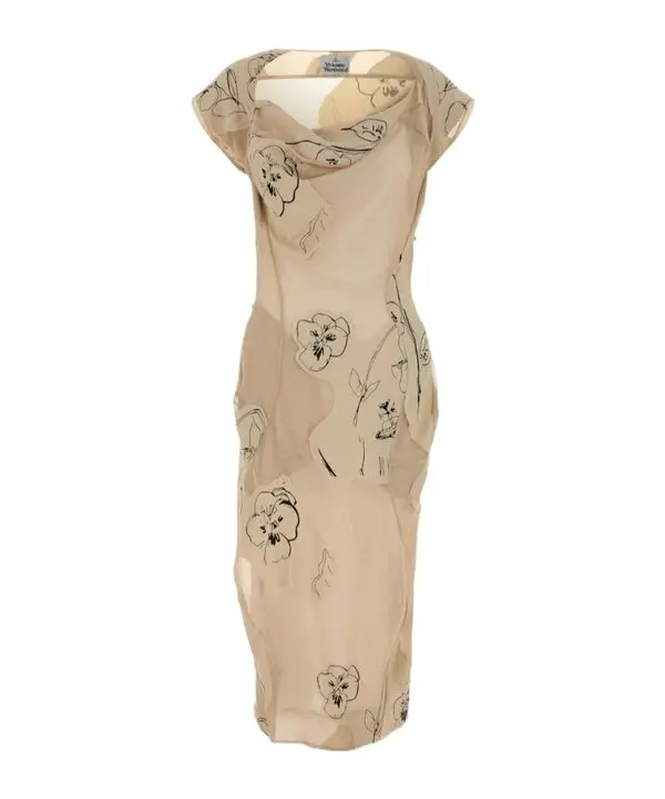 VIVIENNE WESTWOOD Ionian Printed Jersey Dress - No