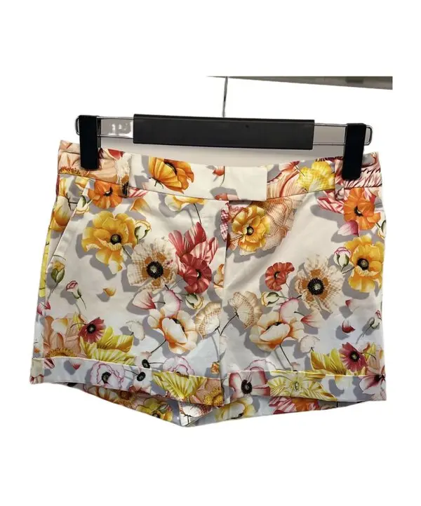 FERRAGAMO Floral Print Cuffed Shorts