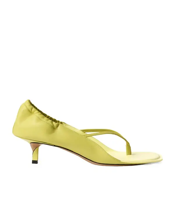 Jacquemus Round Toe High Heeled Sandals - Light Green