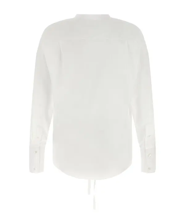 MAISON MARGIELA V-neck Poplin Shirt - White