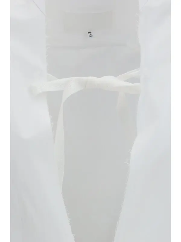 MAISON MARGIELA V-neck Poplin Shirt - White