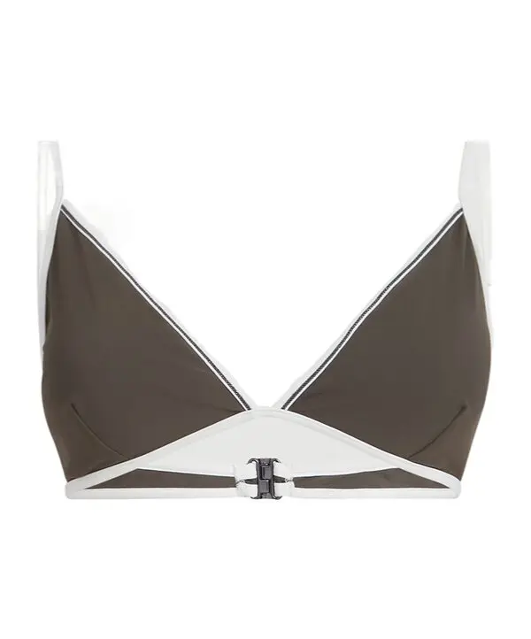 Brunello Cucinelli Monili Detailed Bikini Top - White