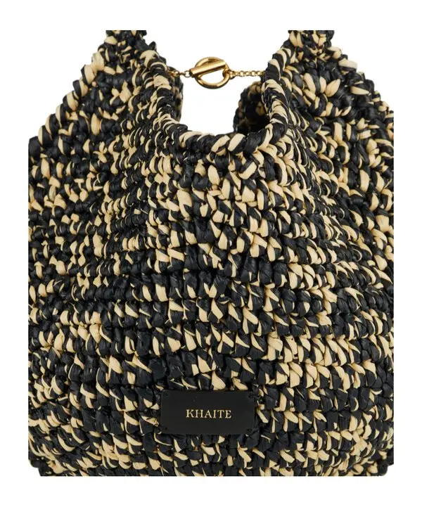 Khaite Lotus Shoulder Bag - Black