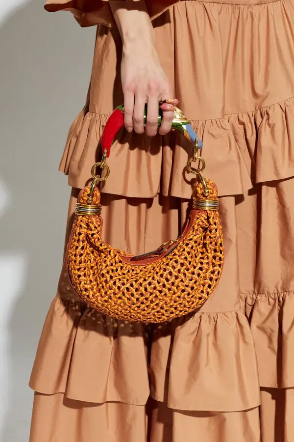 Chloé Small Hobo Handbag With Bird-shaped Handle - Multicolor