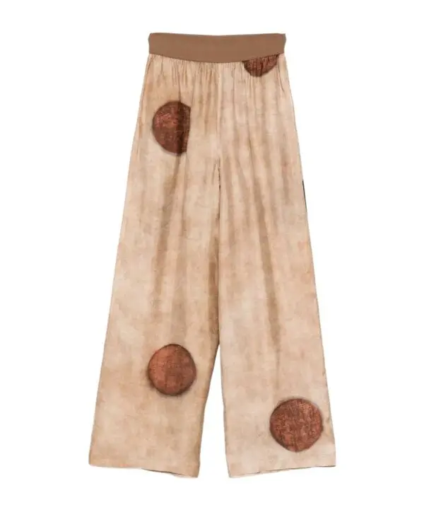 UMA WANG Polka Dot Print Trousers - Nude