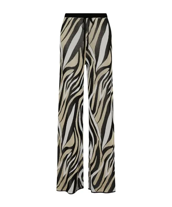 Marella Jacquard Knit Wide Leg Trousers