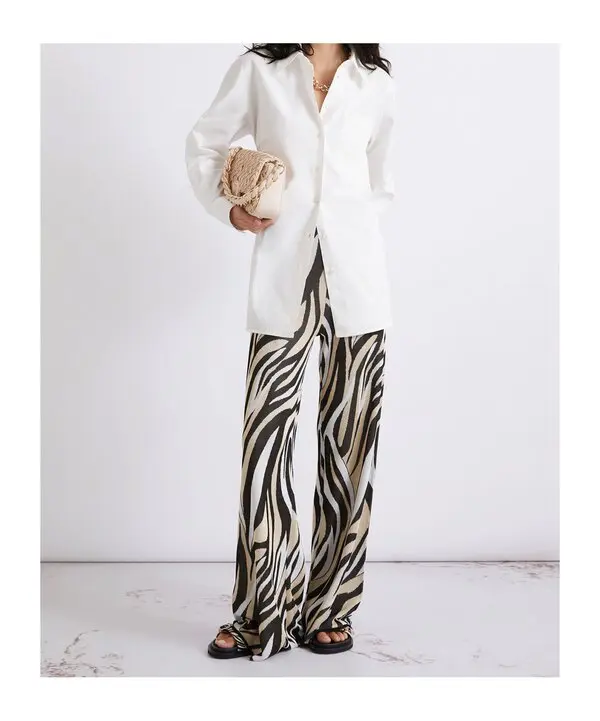Marella Jacquard Knit Wide Leg Trousers