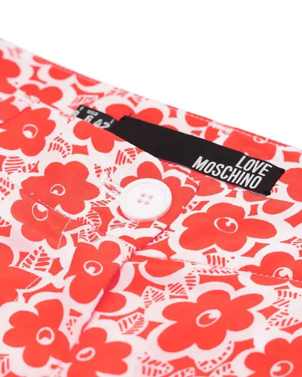 Moschino Floral Print Shorts - Pink