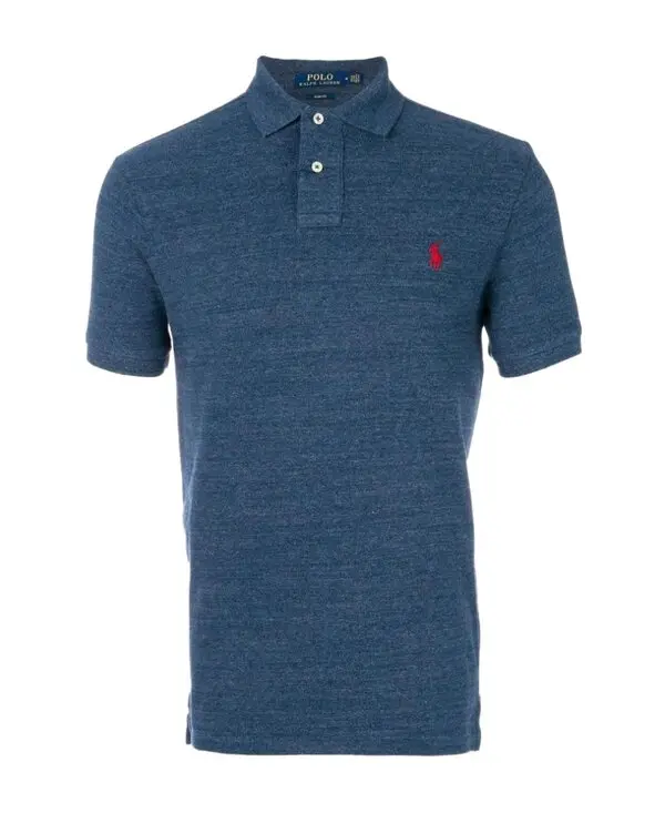 Polo Ralph Lauren Logo Embroidered Polo Shirt - Blue