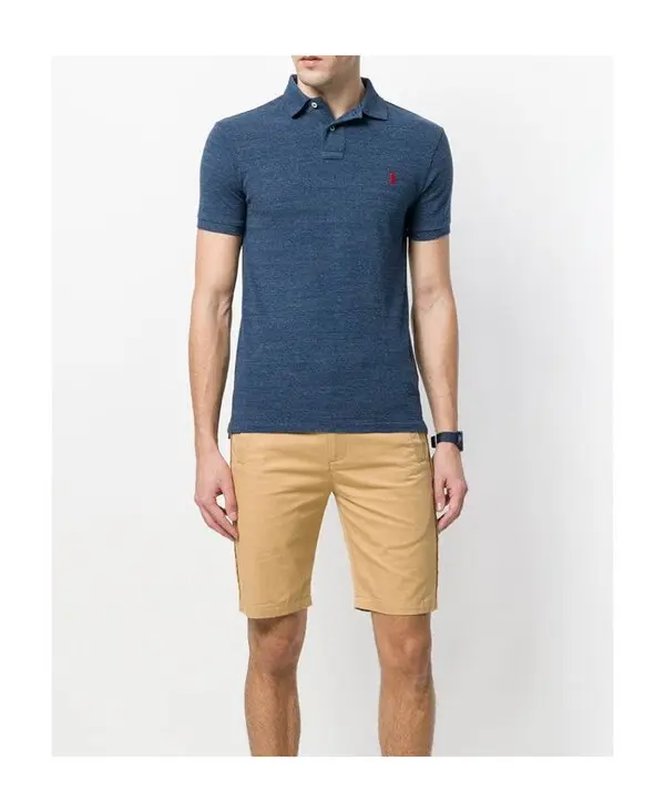 Polo Ralph Lauren Logo Embroidered Polo Shirt - Blue