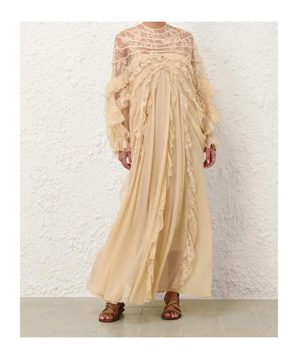 Zimmermann Rebellion Splice Billow Maxi Dress