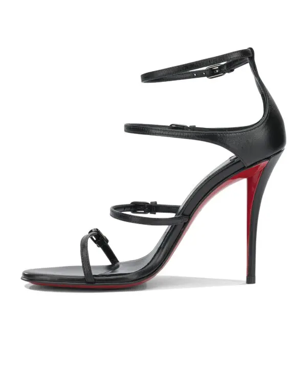 CHRISTIAN LOUBOUTIN Millenium Strappy Stiletto Heeled Sandals - Black