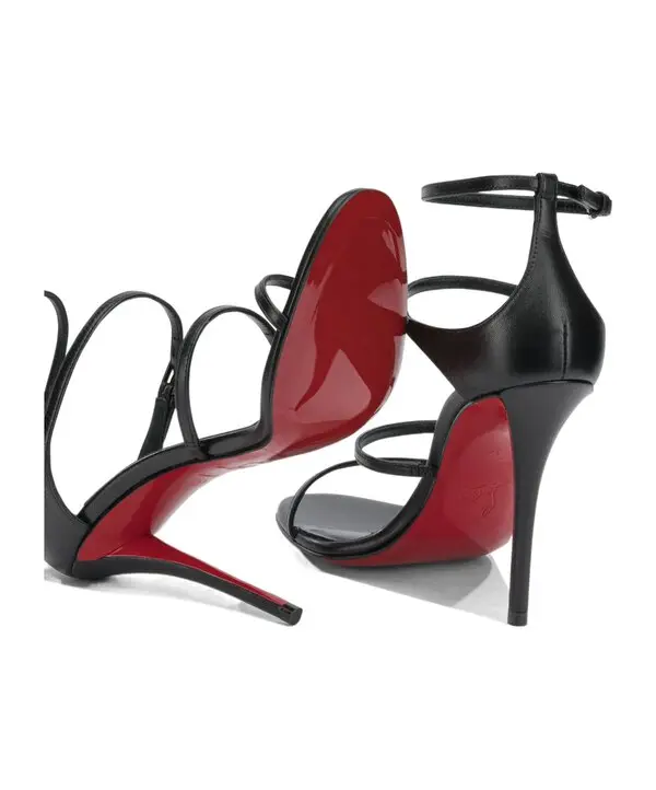 CHRISTIAN LOUBOUTIN Millenium Strappy Stiletto Heeled Sandals - Black