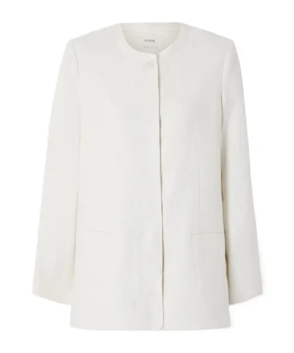 Posse Edie Linen Blazer - Cream
