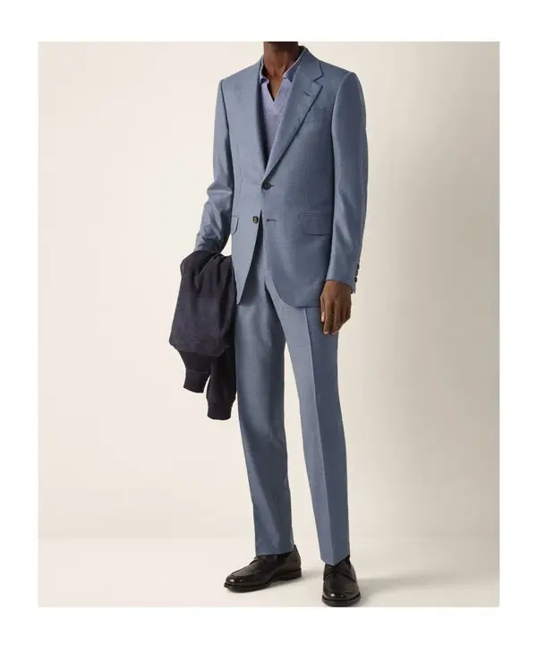 Zegna Centoventimila Wool Suit - Light Blue