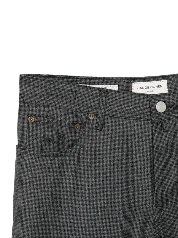 Jacob Cohen Virgin Wool Straight-leg Trousers - Grey