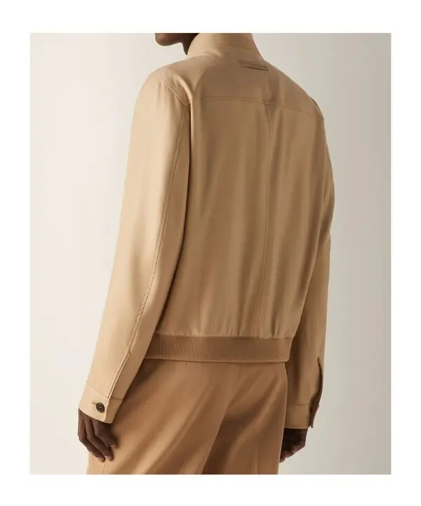 Zegna Stand Collar Front Pocket Jacket
