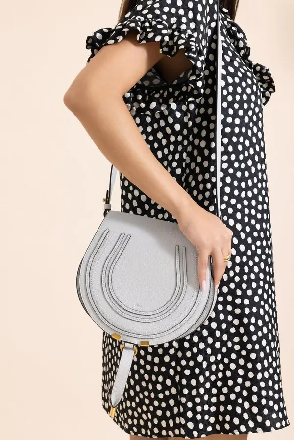Chloé Marcie Cross Body Bag - White