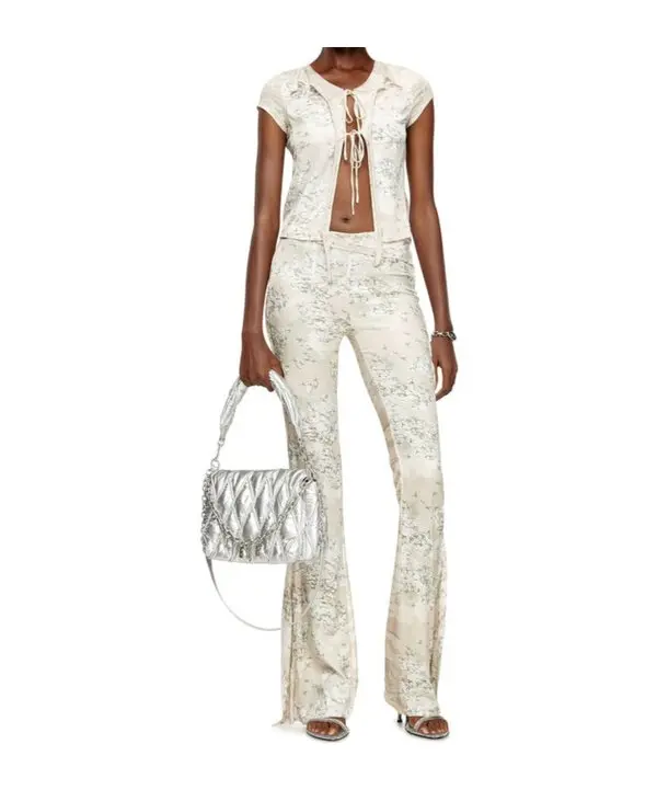 DIESEL® T-afrymy" Floral Lace-up Top