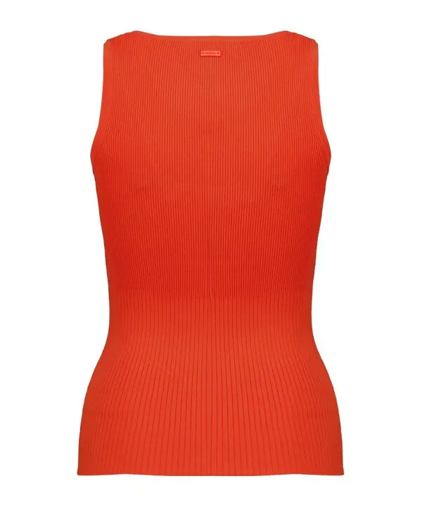 Max Mara Ribbed Tank Top - Coral
