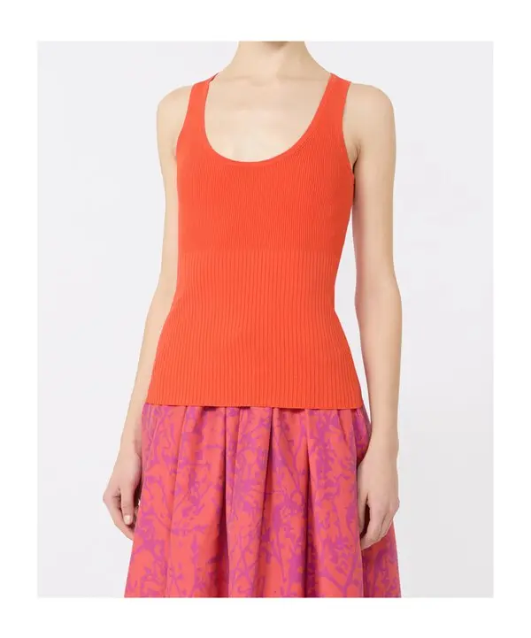 Max Mara Ribbed Tank Top - Coral