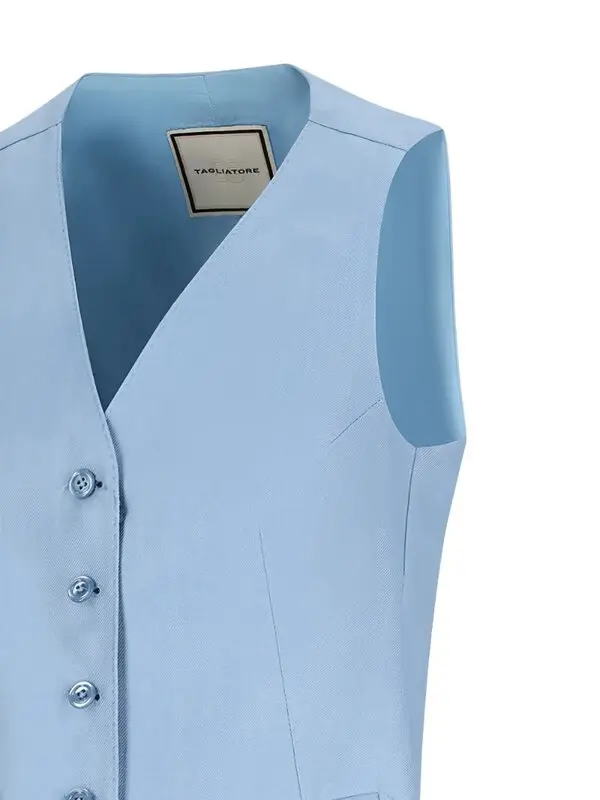 Tagliatore Single-breasted Waistcoat - Light Blue