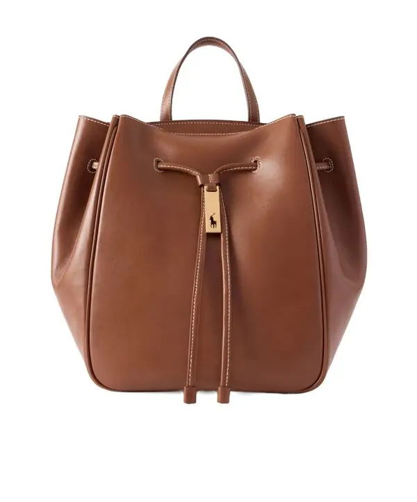 Polo Ralph Lauren Polo Id Leather Backpack - Brown