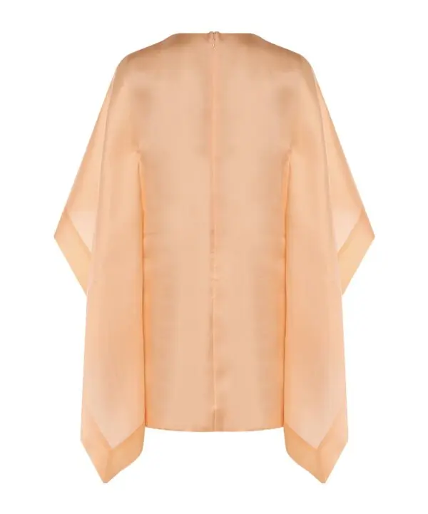 Alberta Ferretti Cape Overlay Dress