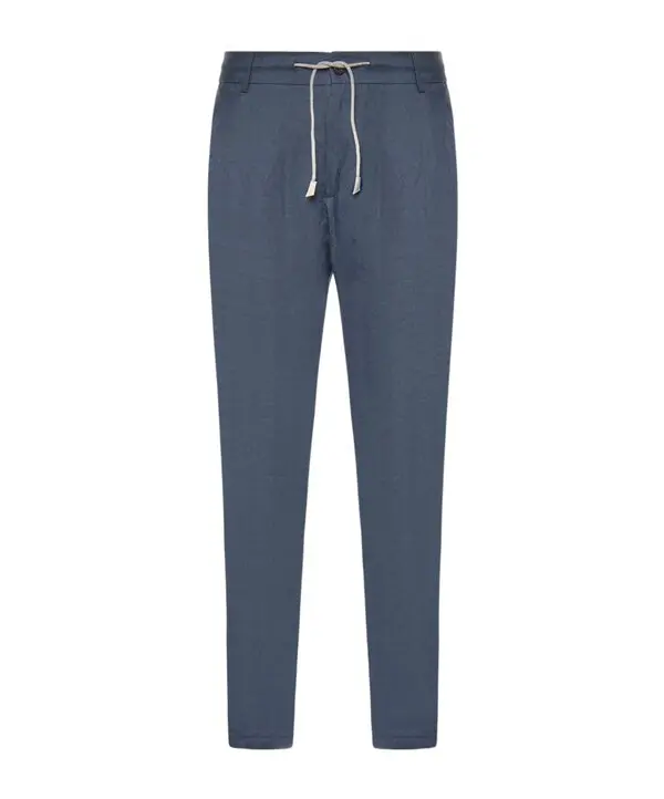 Eleventy Slim Drawstring Pants - Blue